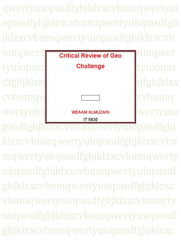 Geo Challenge: Fun Geography Game | PDF | Cognition | Software