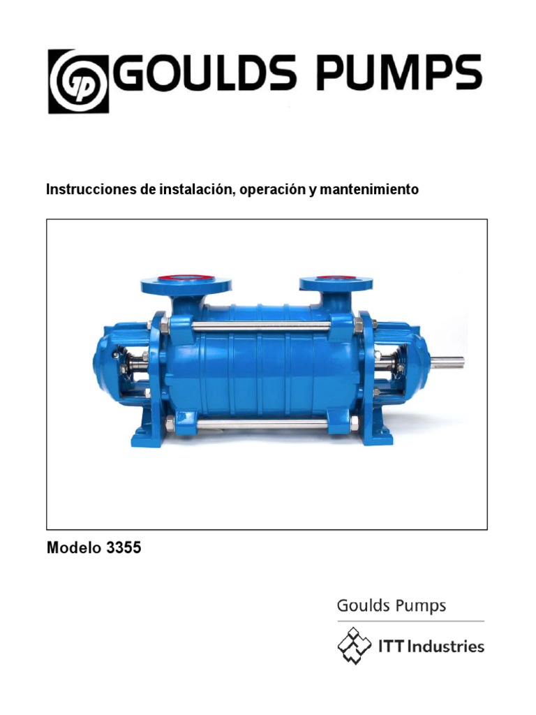 Bomba Goulds Mod335 | Bomba | Ingeniería Química