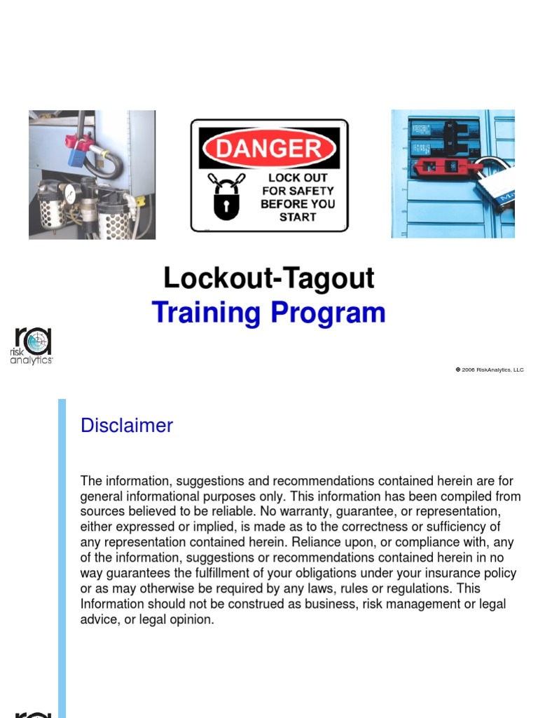 Lockout Tagout Training Module 30JAN2018 | PDF | Mechanical Engineering ...