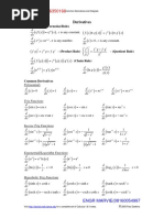 Calculus 1 Topic List | PDF | Derivative | Function (Mathematics)