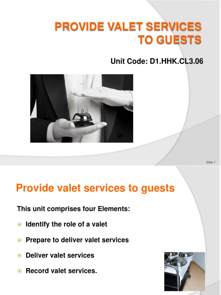 Valet Service Essentials and Roles | PDF | Baggage | Clothing