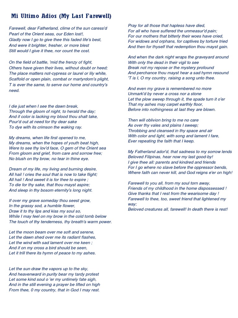 Mi Ultimo Adios | PDF