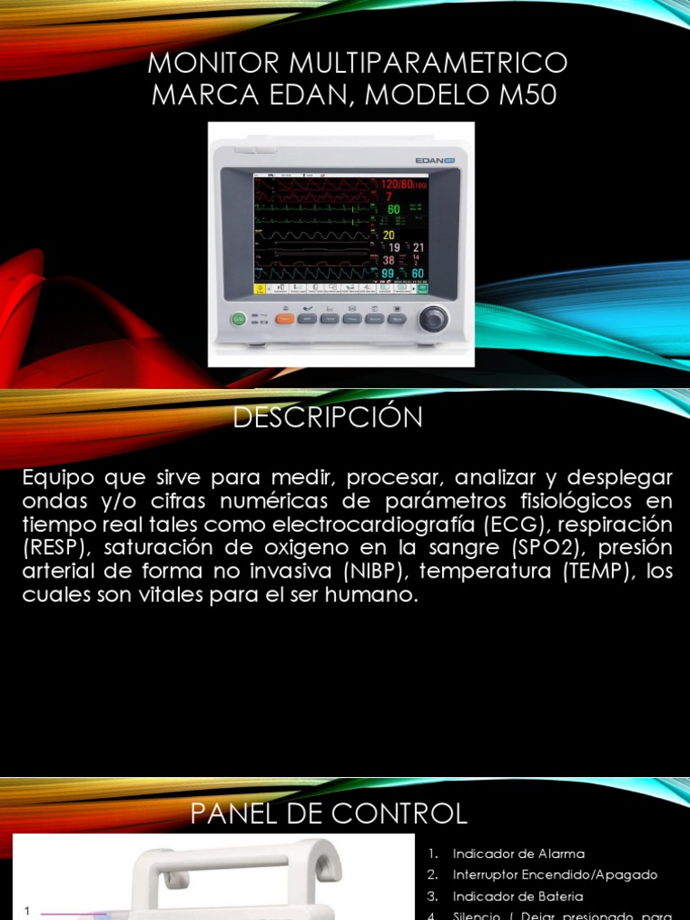 Capacitacion Monitor Edan m50 | PDF | Presión sanguínea | Hipertensión