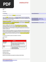 How To Write An Hpi | PDF | Pain | Thorax