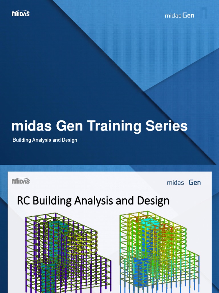 Midas Gen Training Series: Building Analysis and Design | PDF | Beam ...