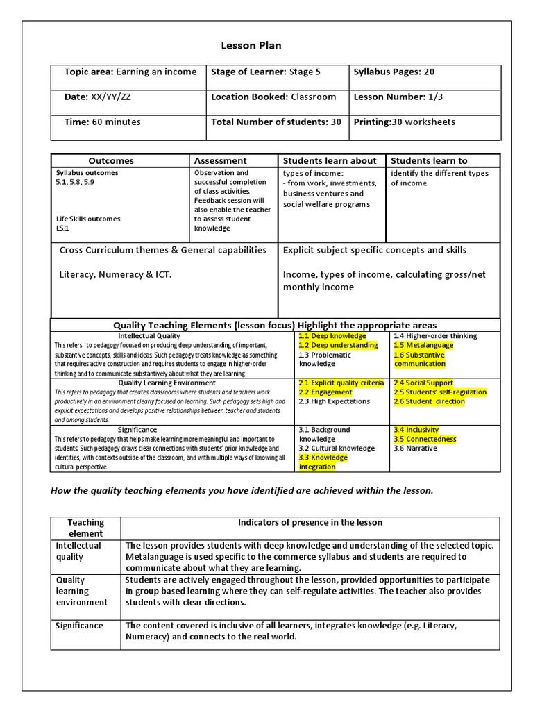 Assessment 1 | PDF | Lesson Plan | Teachers