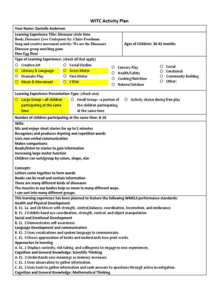 Dino Circle Time | PDF | Learning | Information