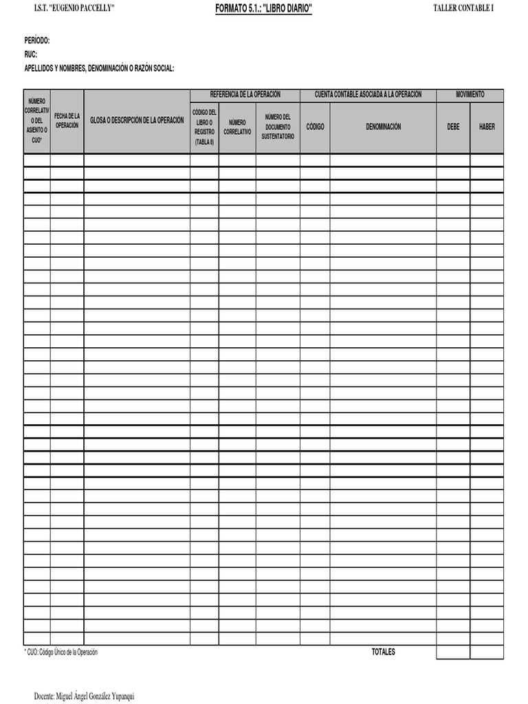Formato de Cuentas T para Imprimir | PDF