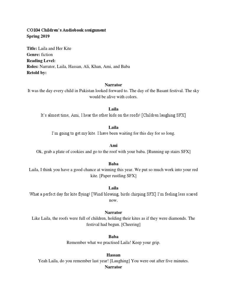 Audiobook Script | PDF