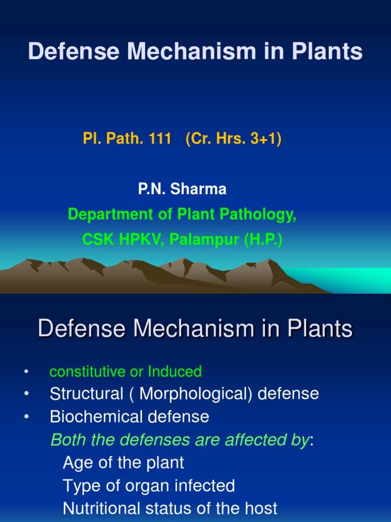 Defence mechanism in plants | Phenols | Plants