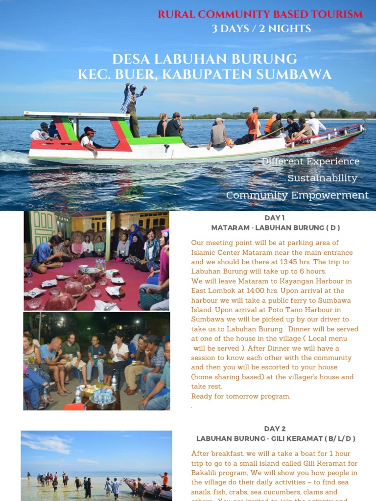 Labuhan Burung - Brochure RCBT | PDF | Food And Drink | Nature