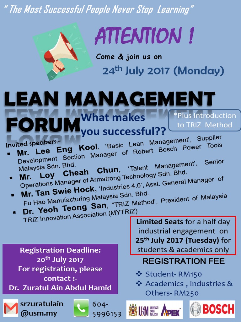 Lean Management Brochure | PDF | Business