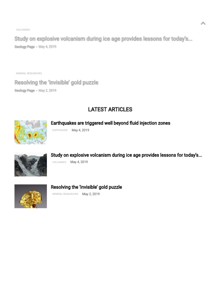 Latest Articles: Earthquakes Are Triggered Well Beyond Uid Injection ...