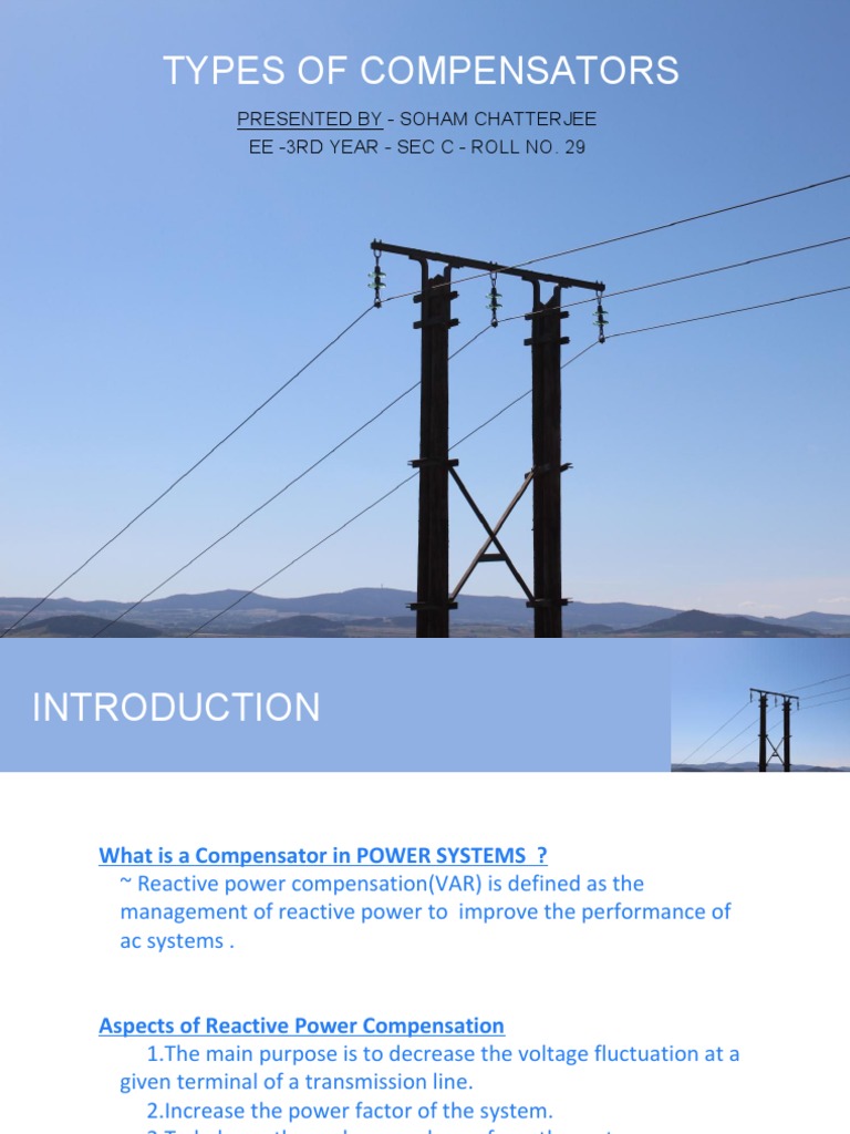 Types of Compensator - Power System | PDF | Ac Power | Capacitor