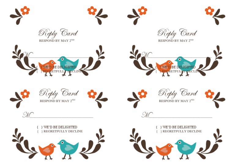 Reply Card Reply Card: ND ND | PDF