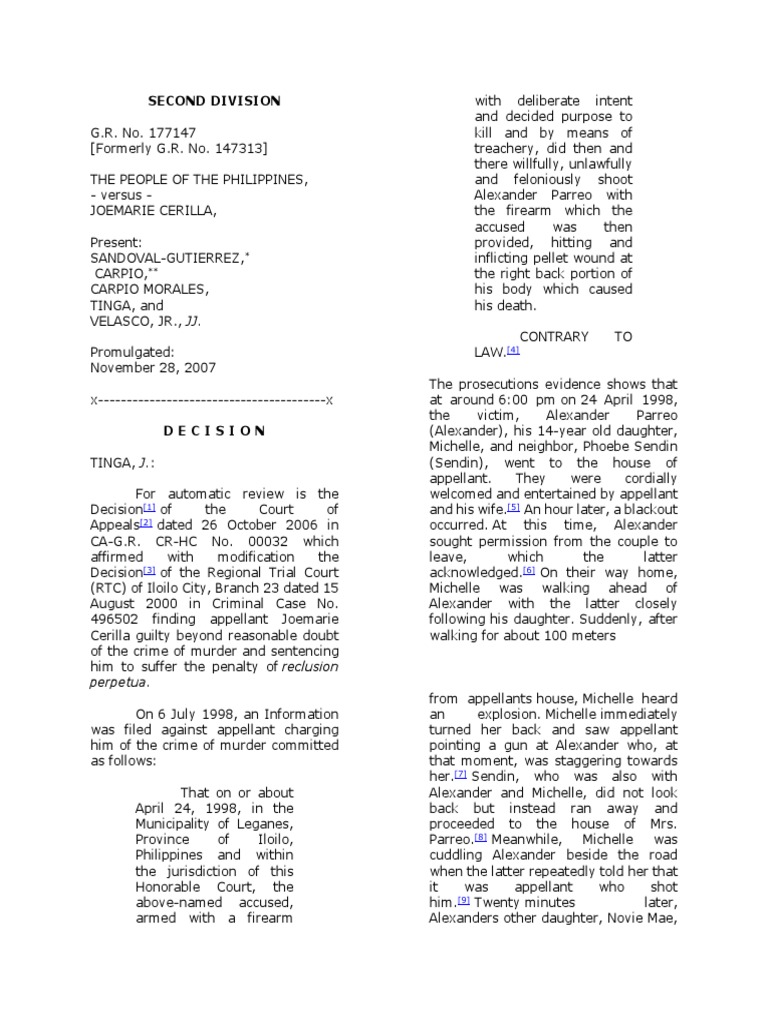 Cerilla Dying Declaration | PDF | Witness | Hearsay