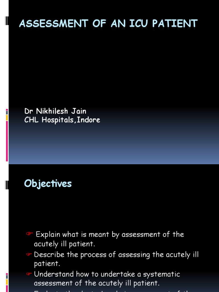 Assessment of Icu Patient | PDF | Blood Pressure | Cardiopulmonary ...