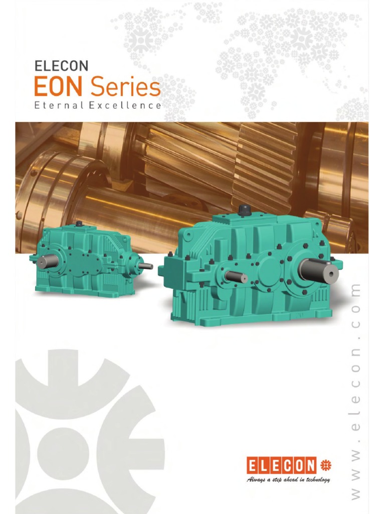 Elecon EON Series Gearbox Overview | PDF | Transmission (Mechanics) | Gear