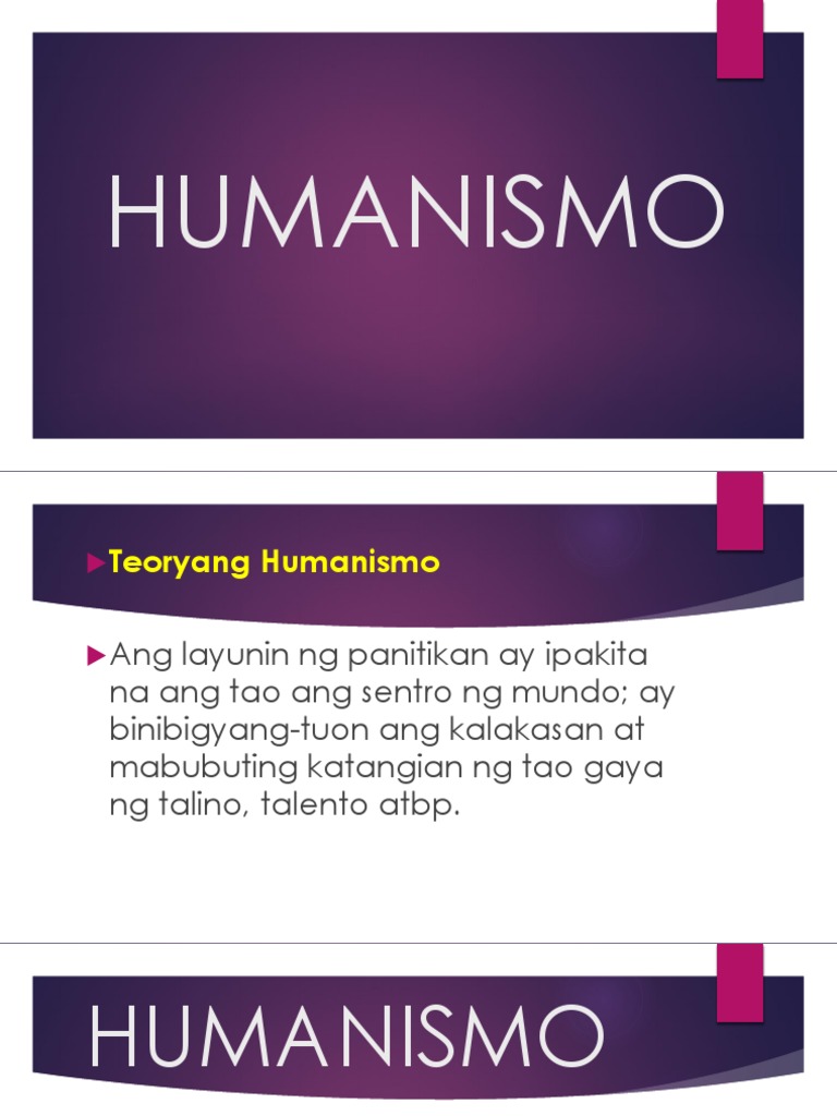 Humanism o | PDF