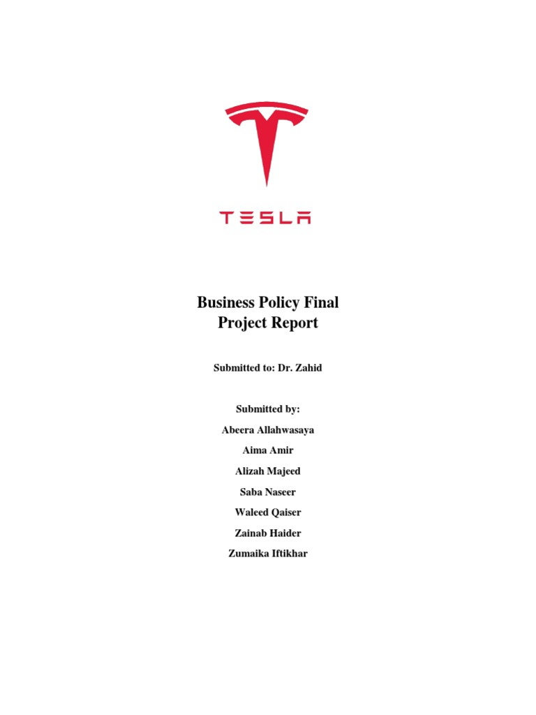 TESLA Final 2019 | PDF | Electric Car | Strategic Management