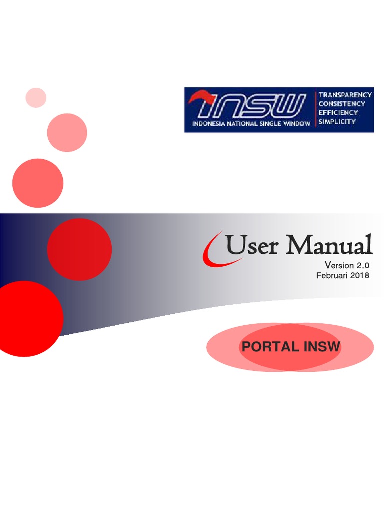 UMD - INSW - Portal INSW - Trader - V2.0 PDF | PDF