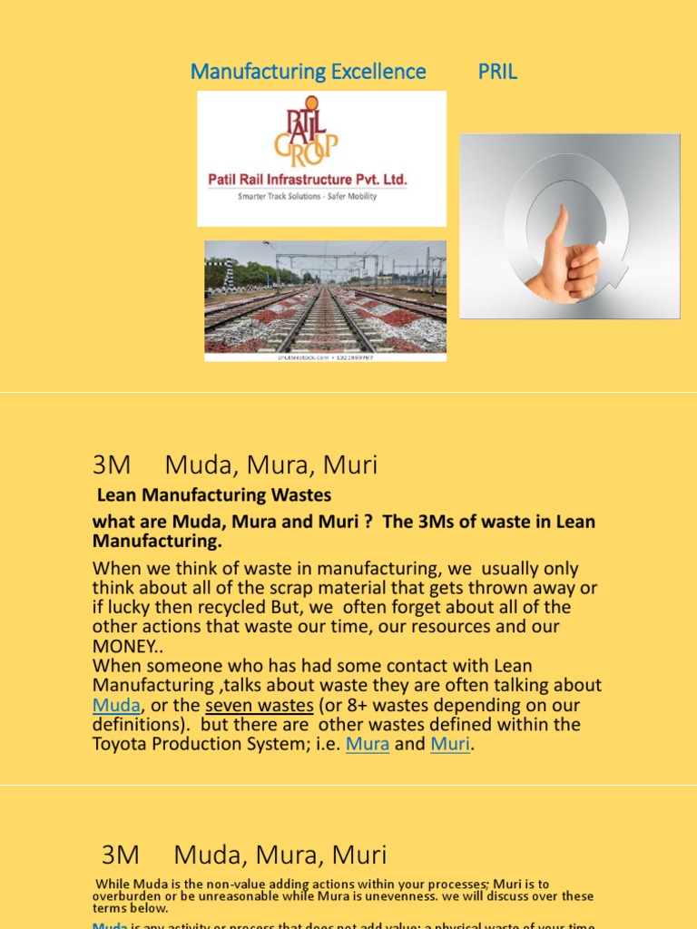 Lean Manufacturing Wastes Explained: Muda, Mura and Muri | PDF | Lean ...
