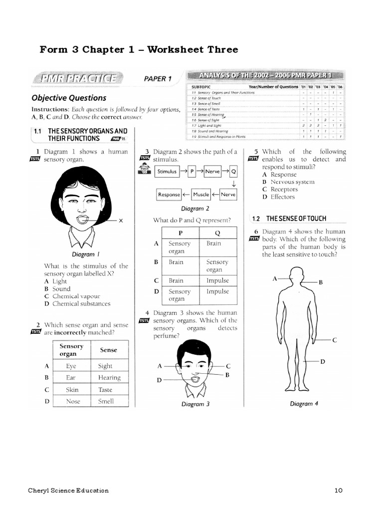 Science Form 3 Chapter 1 Stimulus & Response (Multiple Choice Questions ... Science Form 3 Chapter 1 Stimulus & Response (Multiple Choice Questions ...