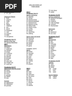 Grade 3 Spelling Words List | PDF