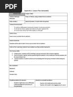 Using A Number Line Lesson Plan | PDF | Behavior Modification | Cognition