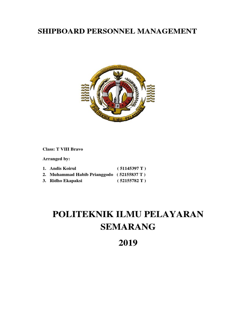Effective Shipboard Personnel Management | PDF | Action (Philosophy ...
