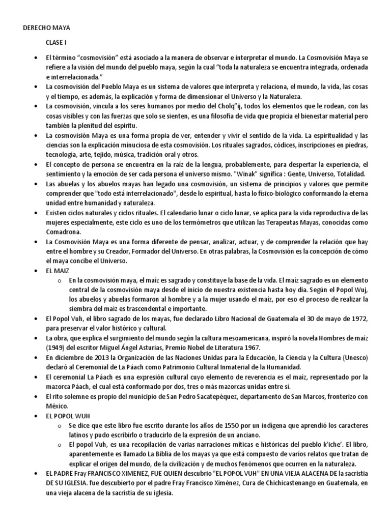 Derecho Maya | PDF