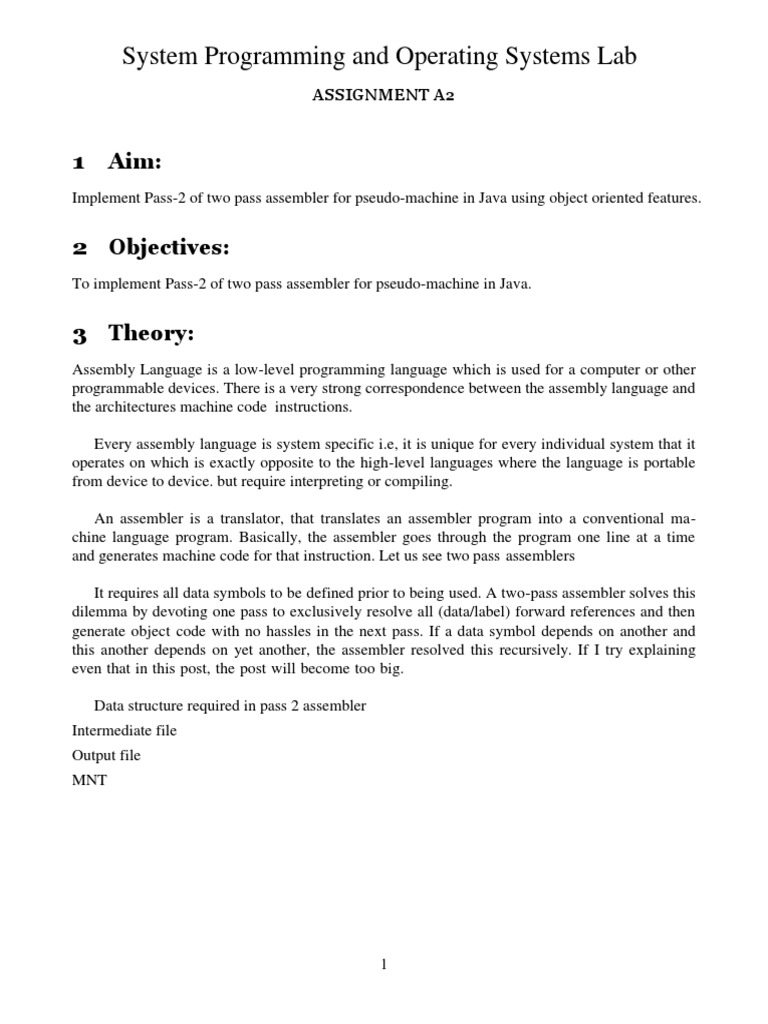 System Programming and Operating Systems Lab: Assignment A2 | PDF ...