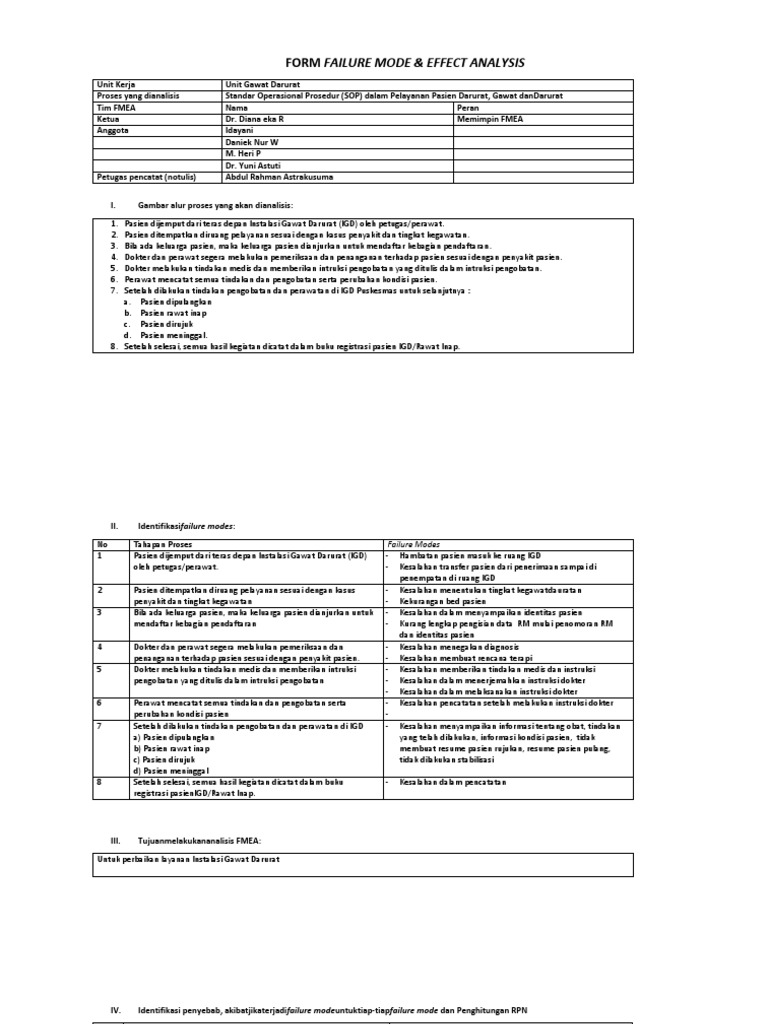 Fmea Igd GP 18-1 | PDF