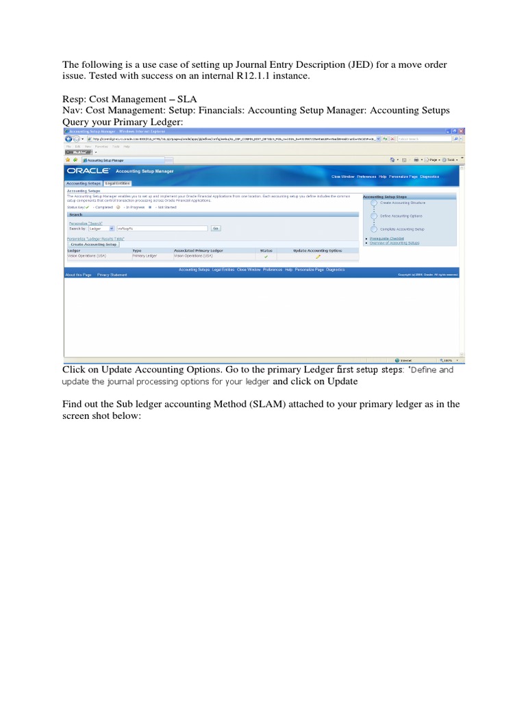 SLA Description Setup For Move Order Issue | PDF