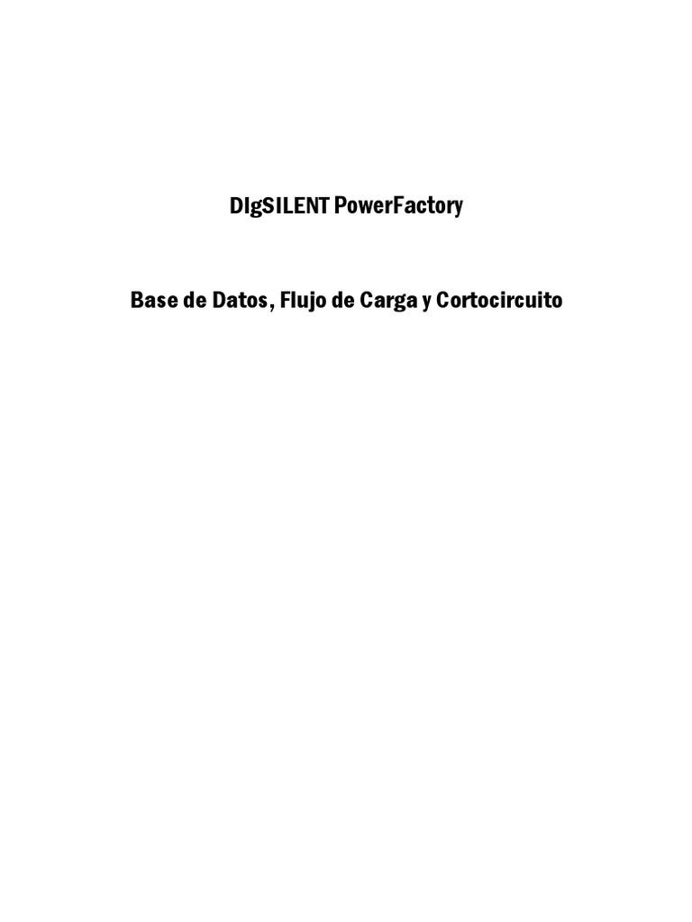 Practica Digsilent PDF | PDF | Ventana (informática) | Energia electrica
