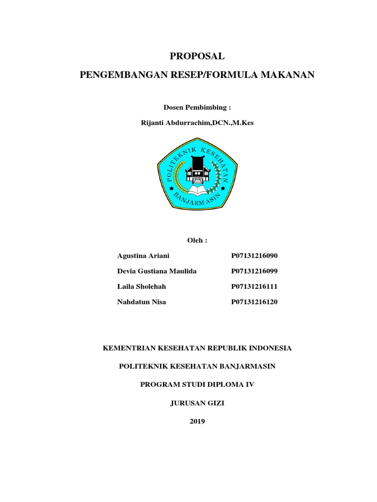 Pengembangan Resep / Formula Kelompok 6 | PDF