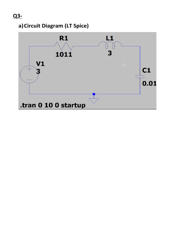 Q3-A) Circuit Diagram (LT Spice) | PDF | Science & Mathematics ...