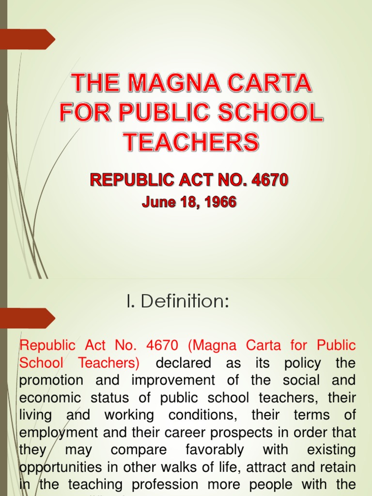 Magnacarta | PDF | State School | Teachers