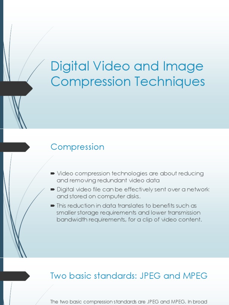 Digital Video and Image Compression Techniques | PDF | Data Compression ...