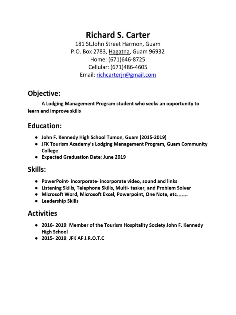 Resume 2019 | PDF | Career & Growth