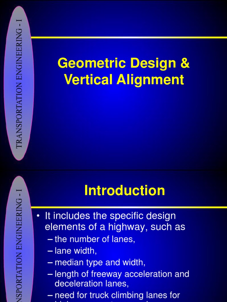 7-Geometric Design and Vertical Curves | PDF | Slope | Space