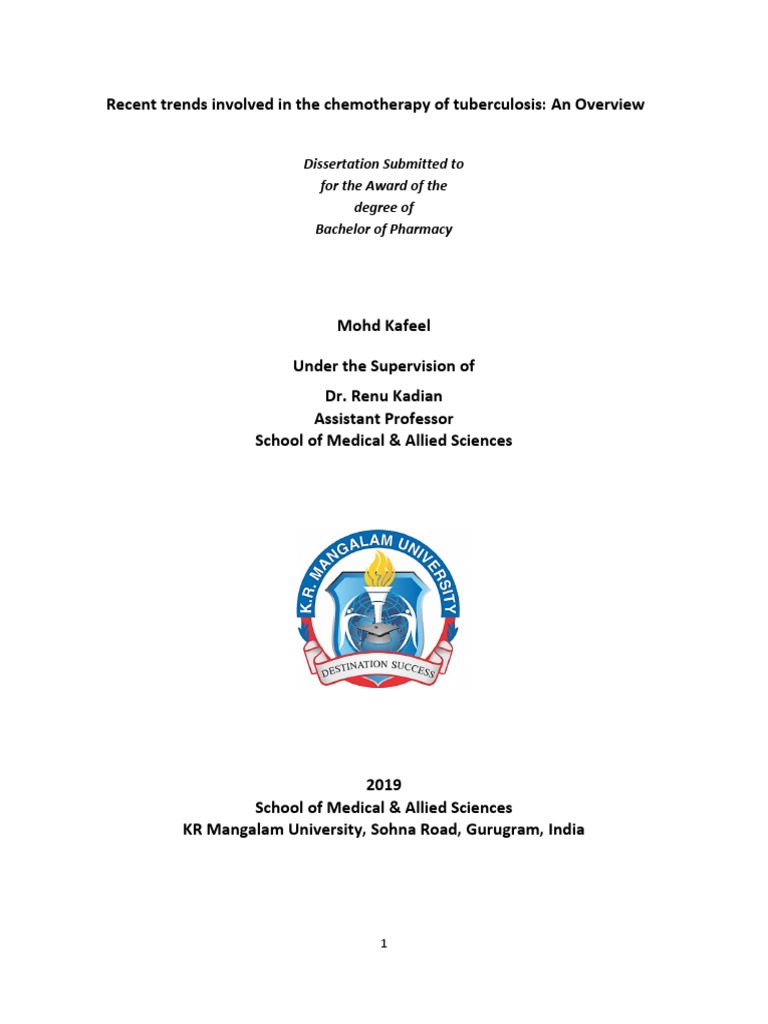 Thesis by Kafeel | PDF | Tuberculosis | Medicine