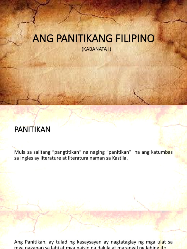 Ang Panitikang Filipino | PDF