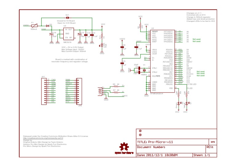 Pro Micro Schematic | PDF | Chess | Business