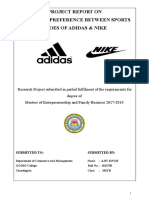 Project Report ON Adidas | PDF | Survey Methodology | Adidas