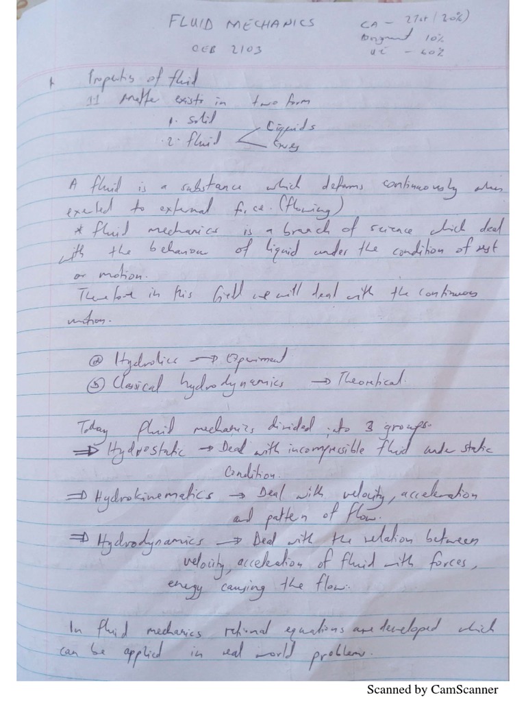 Fluid Notes | PDF