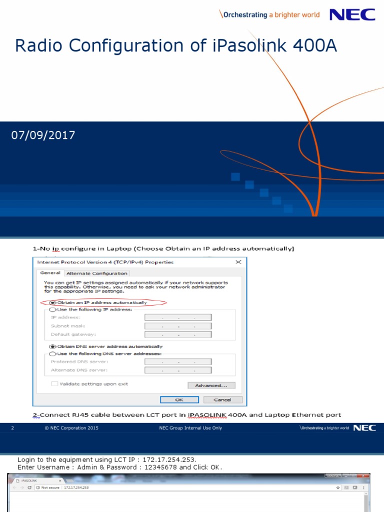 Radio Configuration of IPasolink 400A | PDF | Network Architecture ...