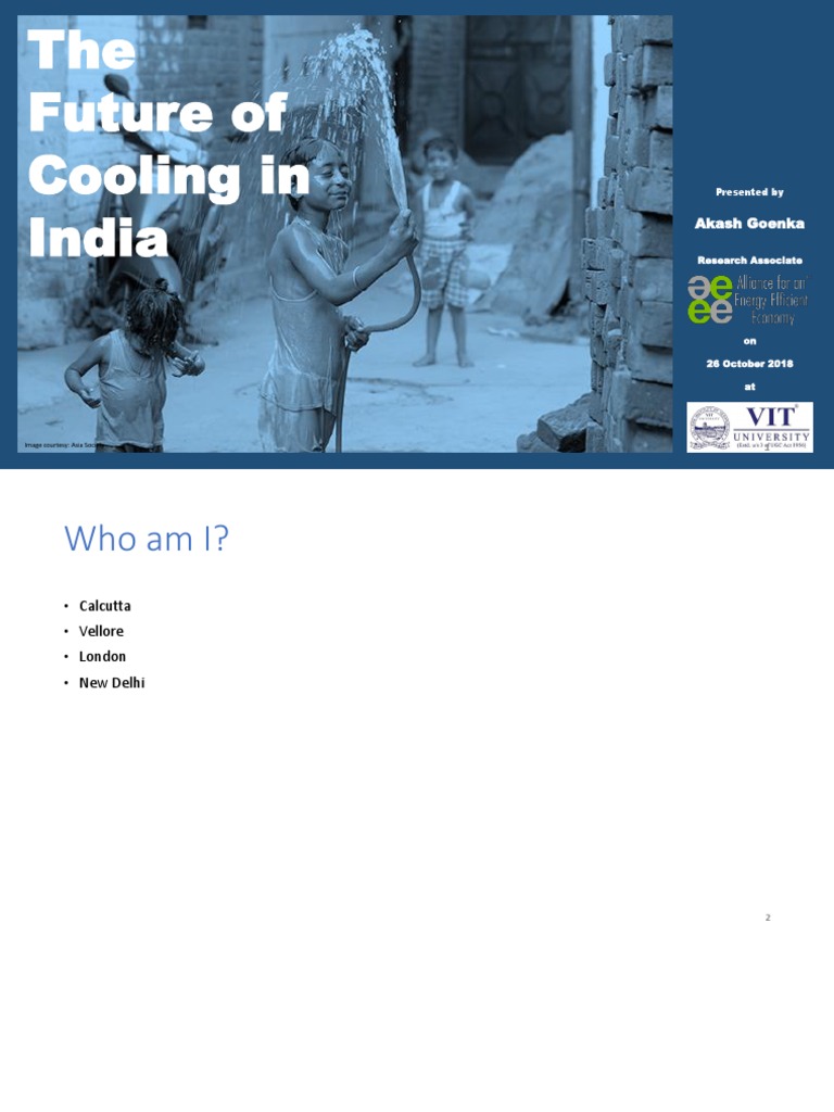 The Future of Cooling in India | PDF | Air Conditioning | Energy ...