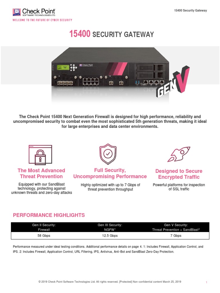 Security Gateway Datasheet | PDF | Firewall (Computing) | Data Center