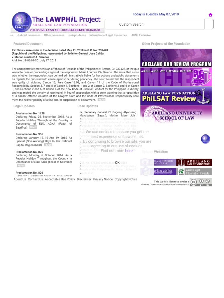 The Lawphil Project - Arellano Law Foundation, Inc. | PDF | Virtue ...